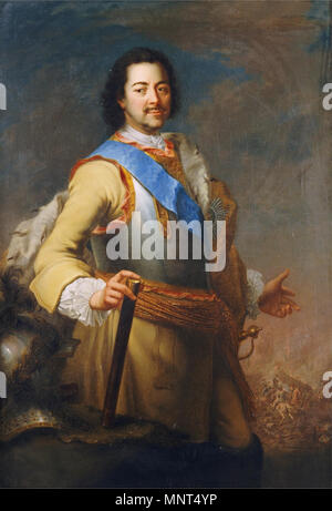 Portrait of Peter the Great (1672-1725) ruler of the Tsardom of Russia ...