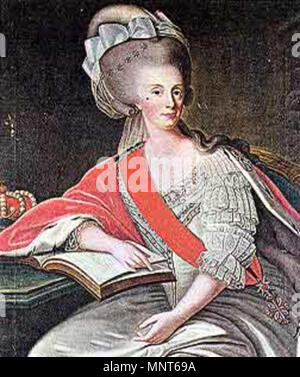 Portrait of Maria I of Portugal (1734-1816) 18th century. 1040 Rainha ...