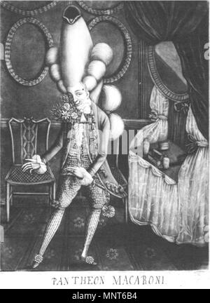 The Macaroni. A Real Character at the Late Masquerade 3 July 1773. 981 ...