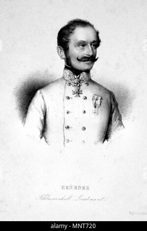 LUDWIG von BENEDEK (1804-1881) Austro-Hungarian army general in an1857 ...