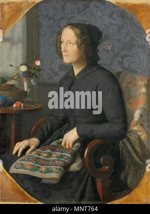 984 Picou, Henri Pierre - Portrait de Céphise Picou, soeur de l'artiste ...