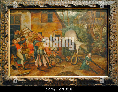 Pieter Brueghel Jr Peasants fight with soldiers Stock Photo - Alamy