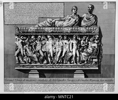 Sarcophagus of Alexander Severus and Julia Mamaea from Monte del Grano ...