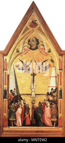 Polittico stefaneschi, , crocifissione di Pietro Stock Photo - Alamy