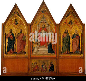 Giotto di Bondone - The Stefaneschi Triptych - Martyrdom of Peter Stock ...