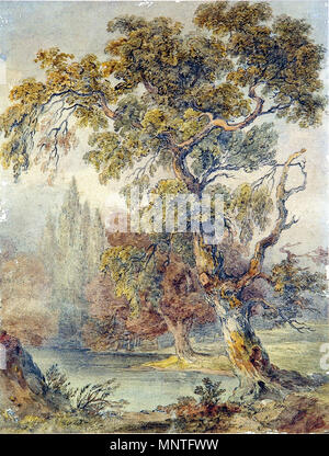 Ruskin John - Trees and Pond Ruskin Stock Photo - Alamy