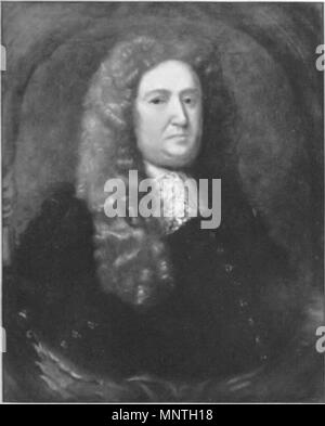 English: Portrait of Robert Plot 17th century. 1021 Portrait of Robert ...
