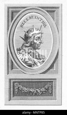 RECESVINTO (?-672) REY DE LOS VISIGODOS ENTRE LOS AÑOS 653 Y 672 ...