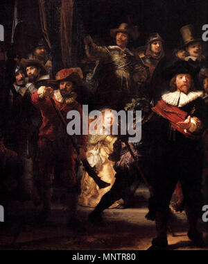 The Nightwatch (detail) 1642. 1050 Rembrandt - The Nightwatch (detail ...