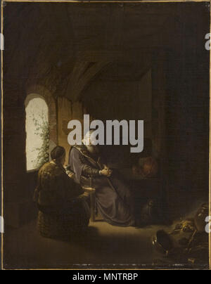Rembrandt follower - Blind Tobit and his Wife - Cat482-nyd Stock Photo ...
