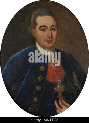 1056 Retrato de fidalgo português com coroa ducal e condecorações da ...