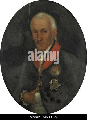 1056 Retrato de fidalgo português com coroa ducal e condecorações da ...