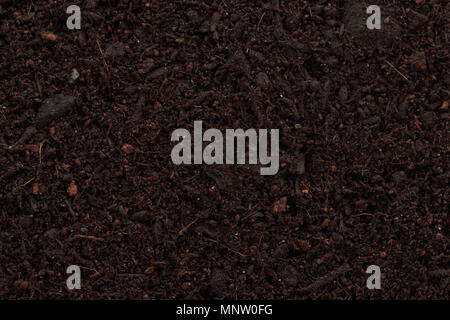 Organic potting soil mix enriched with compost abstract background ...