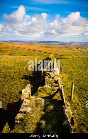 Stone wall in Burren way trail, Ballyvaughan, Clare, Ireland Stock ...