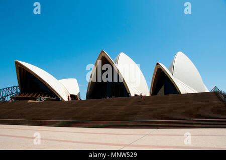 Iconic Sydney Opera House, front view. New South Wales, Australia Stock ...