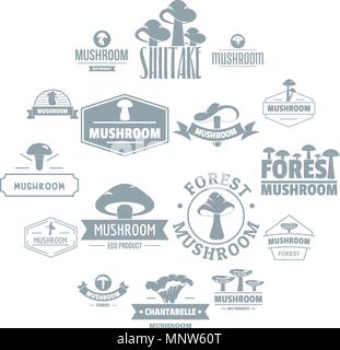 Mycelium logo set, simple style Stock Vector Image & Art - Alamy