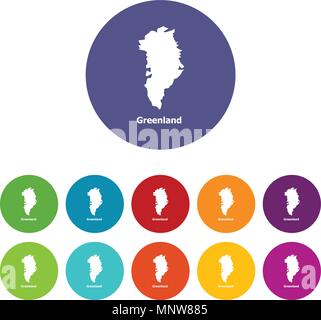 Greenland map icon, simple style Stock Vector Image & Art - Alamy