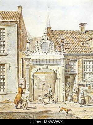 . Nederlands: Het Ro(o)de Weeshuis in Groningen in 1636 This is an ...