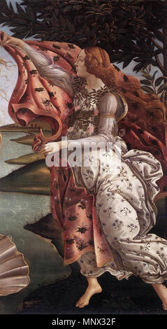 Birth of Venus, by Sandro Botticelli, circa 1485, Uffizi Gallery ...