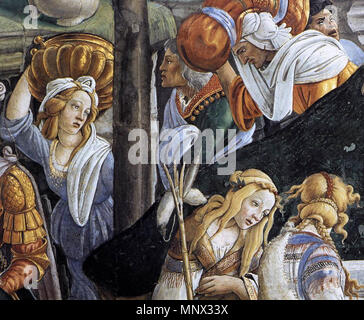 The Trials and Calling of Moses (detail) between 1481 and 1482. 1093 ...