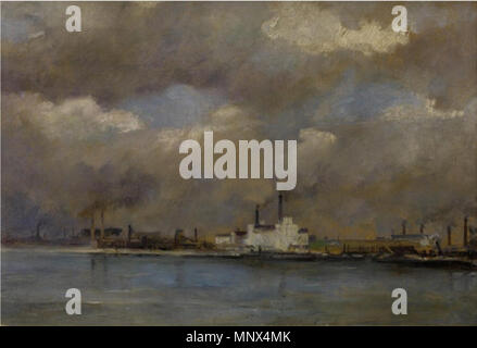 Schindler-Factories in Vienna-Kaisermuehlen, 1869 Stock Photo - Alamy