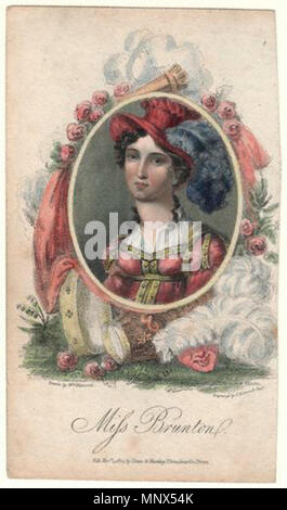 Elizabeth Yates (nee Brunton, 1799-1860), English actress, as Miss ...