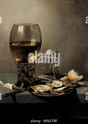 This Vanitas still life by Pieter Claesz, painted circa 1659, includes ...