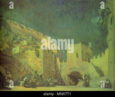 Set design for the Opera Judith by Alexander Serov Stock Photo - Alamy