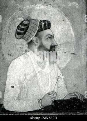 Portrait of Emperor Shah Jahan, ca. 1680, Opaque watercolor on paper, 6 ...