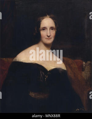 Mary Shelley portrait by Richard Rothwell, 1840 Stock Photo - Alamy