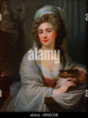 This portrait is of Countess Zofia Wittowa, later Potocka, created by W ...