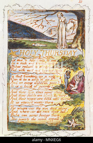 . English: William Blake Holy Thursday Songs of Innocence - Copy L 1775 ...