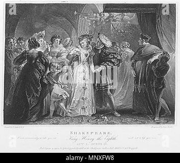 Thomas Stothard Henry VIII act I scene 4 Stock Photo - Alamy