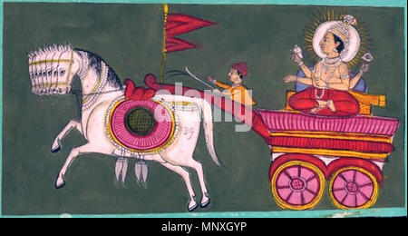 Surya or Sun god on horse chariot. Konark Sun Temple, Orissa India ...