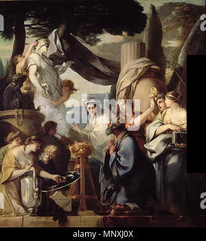 Sébastien Bourdon - Solomon making a sacrifice to the idols Stock Photo ...