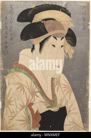 Segawa Kikujuro Iii as Oshizu, Wife of Tanabe Bunzo by Tōshūsai Sharaku ...