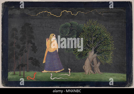 The Family of Nainsukh - Heroine Rushing to Her Lover (Abhisarika ...