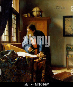 Dutch: De Geograaf The Geographer 1669. 705 Jan Vermeer van Delft 009 ...