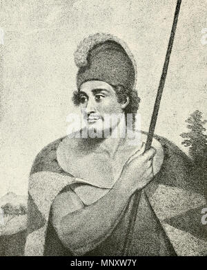 Tianna a Prince of Atooi, lithograph after painting by Spoilum, c. 1787 ...