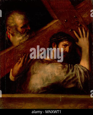 This 1565 painting by Titian, 'Crucifixion of Jesus,' is a dramatic ...