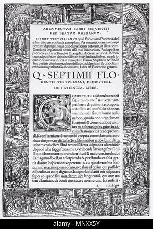 Title Print with Tabula Cebetis and title in letterpress. Title Print ...