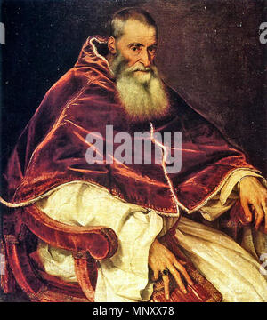 Titian's 1543 portrait of Pope Paul III Farnese is a notable work ...