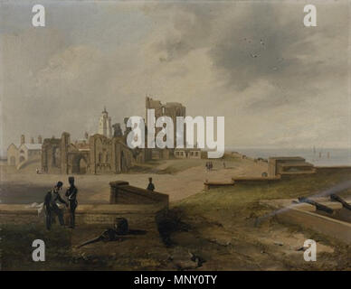 'Tynemouth Priory from the East' by John Wilson Carmichael captures the ...