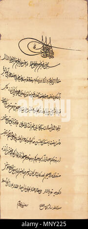 Mehmed II ferman Stock Photo - Alamy