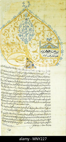 Unknown scribe - Ferman (imperial decree) of Sultan Mehmed II (r. 1451 ...