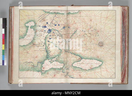 The 'Map of Russia and Muscovy' by Battista Agnese is a historical map ...