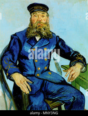Portrait of Postman Roulin. Vincent van Gogh. 1888 Stock Photo - Alamy