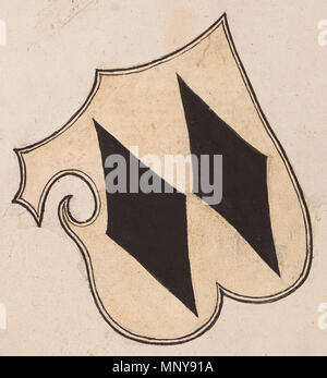 N/A. Deutsch: Familienwappen der von Borries . 1733. Unknown 225 Borries-Wappen Stock Photo - Alamy