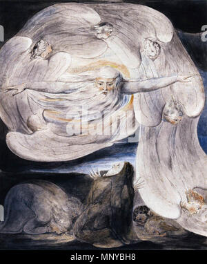 William Blake - Job Confessing his Presumption to God who Answers from ...