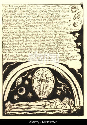 William Blake - Jerusalem, Plate 36, ''Reuben returnd to his place ...